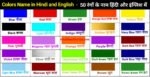 Colours Name in Hindi and English | 50 रंगों के नाम हिंदी और इंग्लिश ...